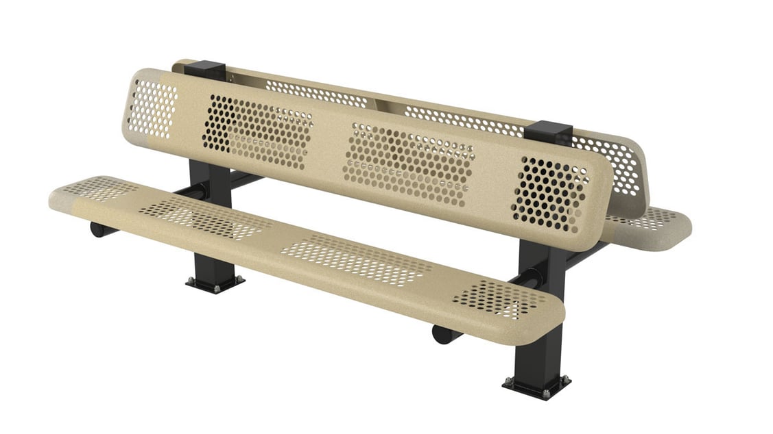 Perforated Double 4-4 Bench – Add Some Class